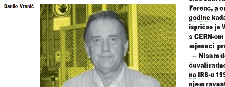 Povijest suradnje CERN-a i hrvatske znanosti i industrije ...